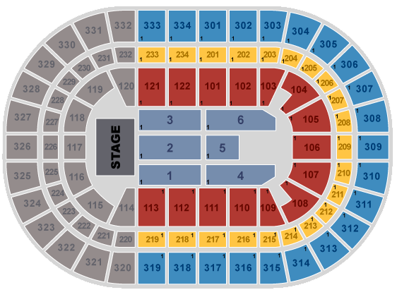 The Pit Seating Chart